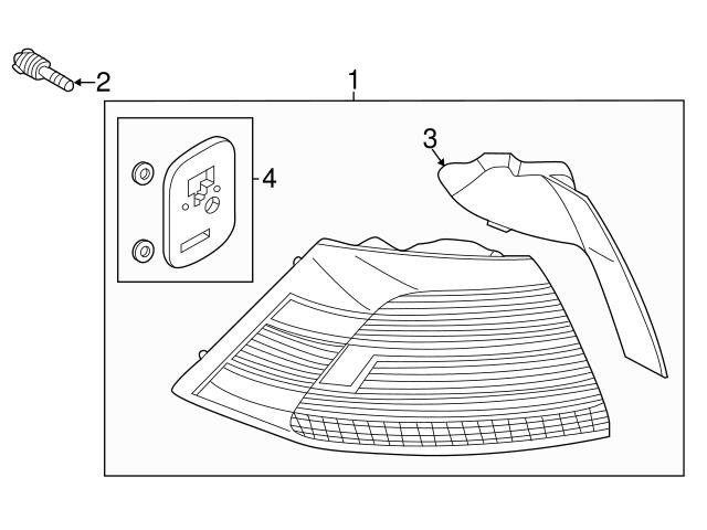 Genuine VW/Audi 5GM945095F Tail Light Assembly; Left - VW | VW5GM945095F