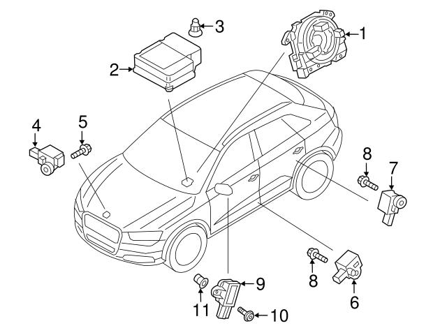 Genuine VW/Audi 5K0953569AL Air Bag Clockspring - Audi, VW | 5K0953569H ...