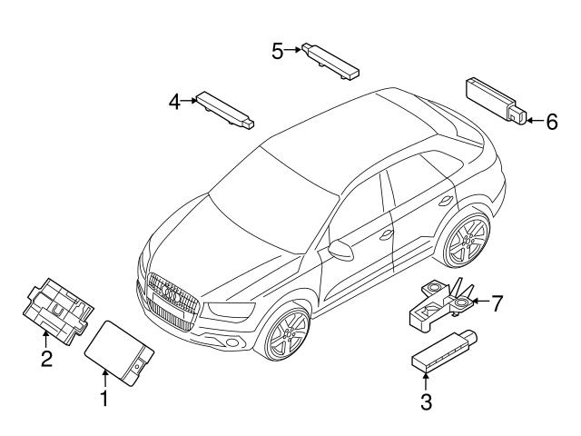 Genuine VW/Audi 5K0959434E Keyless Entry Module - Audi, VW | 5K0959434A ...