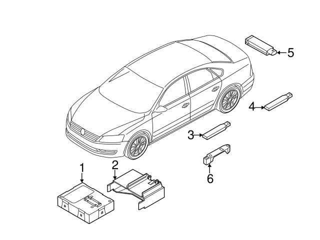 Genuine VW/Audi 5K0959434J Keyless Entry Module - Audi, VW | 5K0959434A ...