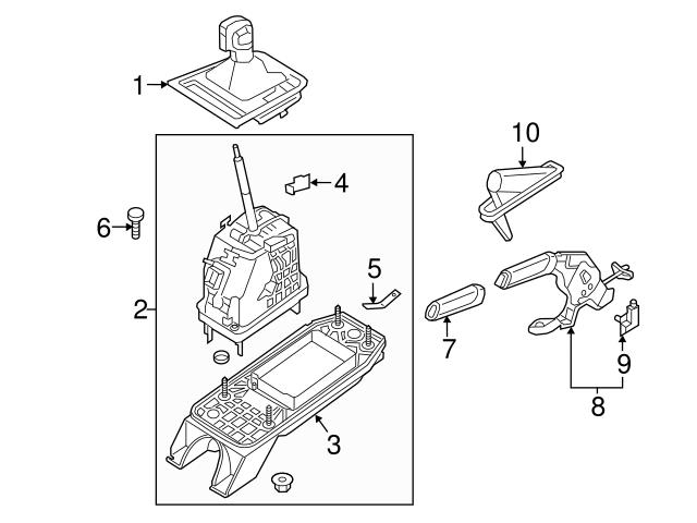 Genuine VW/Audi 5K1713025ER Auto Trans Shift Lever - VW | 5K1713025CQ ...