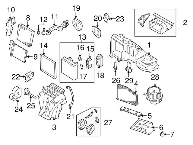 Genuine VW/Audi 5K1819593 HVAC Unit Case; Lower - VW | VW5K1819593