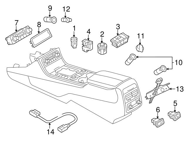 Genuine VW/Audi 5N0035554K Audio Auxiliary Jack - VW | 5N0035554 ...