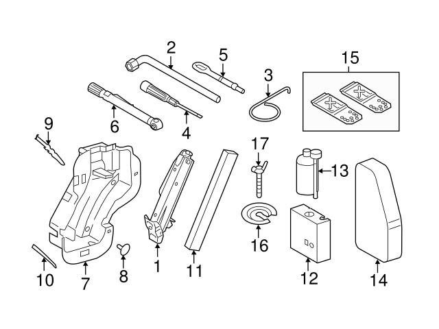 Genuine VW/Audi 5N0601703 Multi Purpose Tool Set - VW | VW5N0601703