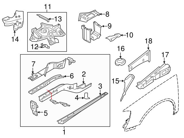 Genuine VW/Audi 5N0810811 Auto Trans Mount Bracket; Left - Audi, VW | VW5N0810811