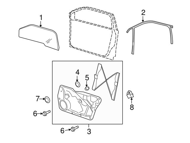 Genuine VW/Audi 5N0837432G5AP Window Channel; Right - VW ...