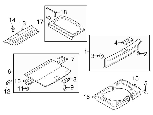 Genuine VW/Audi 5N08871839B9 Cargo Cover Handle; Rear - VW | VW5N08871839B9