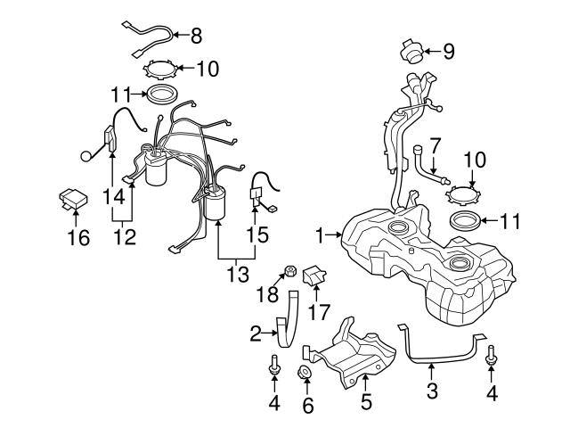 Genuine VW/Audi 5N0919087J Fuel Pump, Electric; Right - Audi | AU5N0919087J