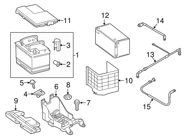 Genuine VW/Audi 5N0971250AJ Body Electrical Ground Strap - Audi ...