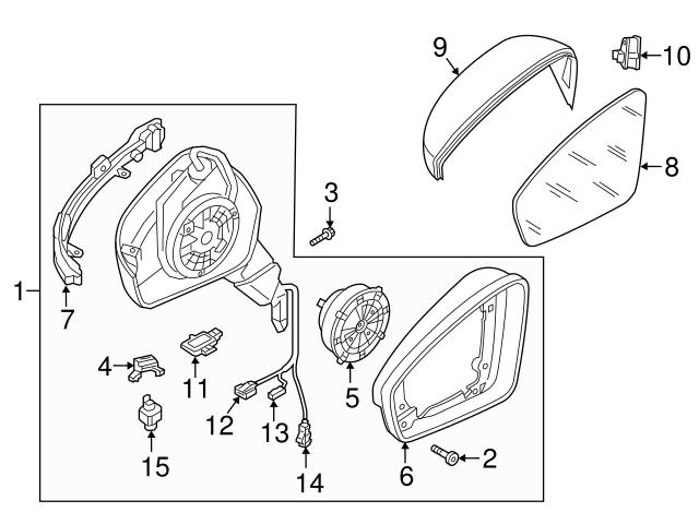 Genuine VW/Audi 5NA949101A Turn Signal Light Assembly; Left - VW ...