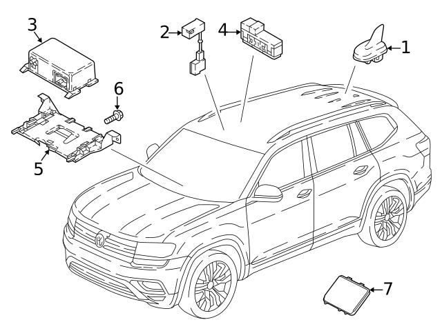 Genuine VW/Audi 5NA980611 Antenna Amplifier - VW | VW5NA980611