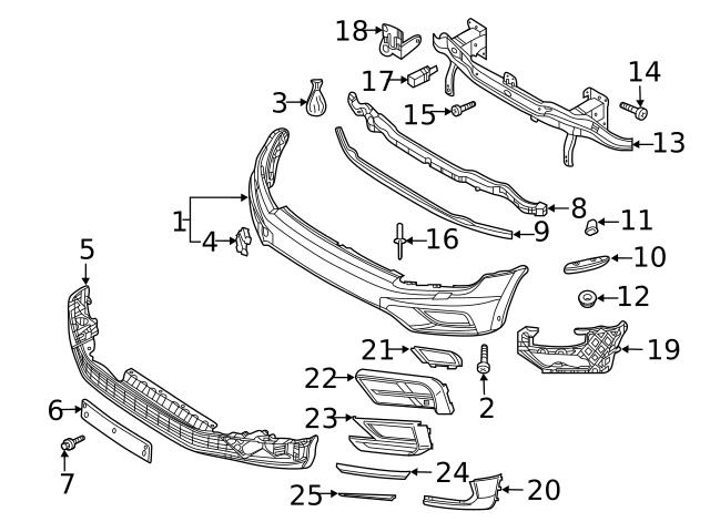 Genuine VW/Audi 5NN853212CGRU Fog Light Trim; Right - VW | VW5NN853212CGRU