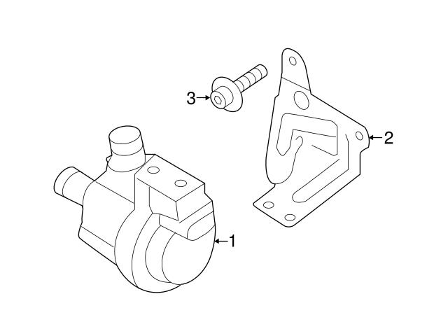 Genuine VW/Audi 5Q0121093AR Water Pump Bracket; Front - VW | VW5Q0121093AR