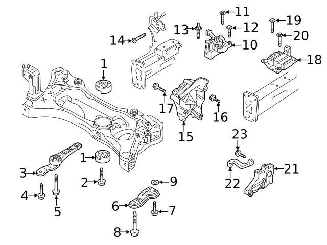 Genuine VW/Audi 5Q0199855N Engine Mount Support Bracket - VW | VW5Q0199855N