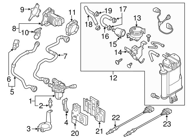 Genuine VW/Audi 5Q0201311B Evaporative Emissions System Lines - Audi ...