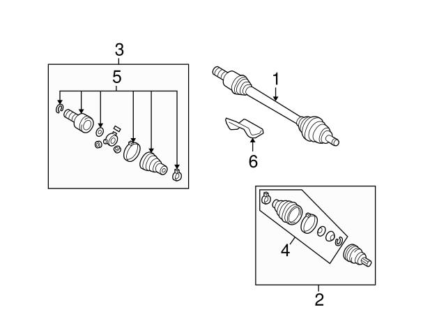 Genuine VW/Audi 5Q0407271DF CV Axle Assembly; Left - VW | 1K0407271CQ ...