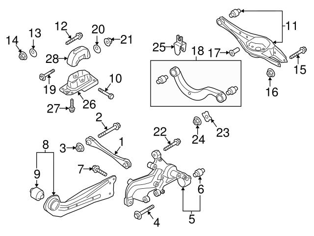 Genuine VW/Audi 5Q0501529F Control Arm; Left Front, Right Front - VW ...