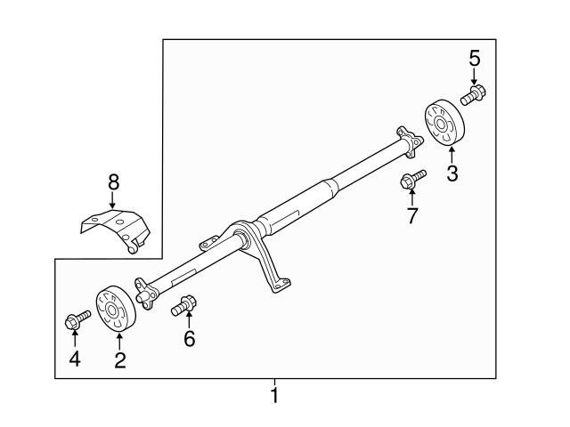 Genuine VW/Audi 5Q0521307 Driveshaft Flex Disc/Joint; Rear - Audi, VW ...