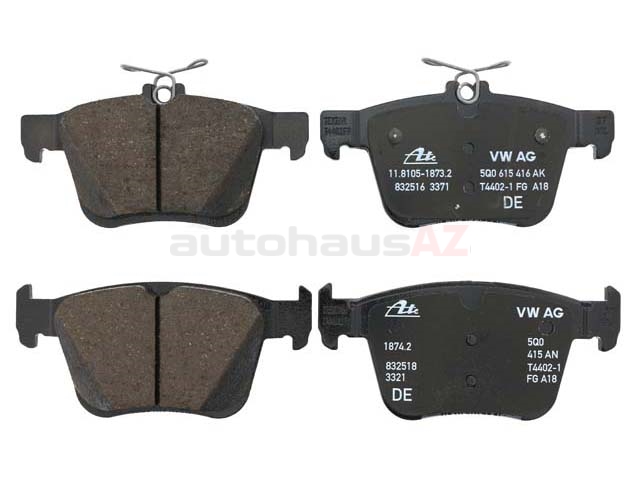 Genuine VW/Audi 5Q0698451N Brake Pad Set; Rear - Audi, VW | 5Q0698451AK ...