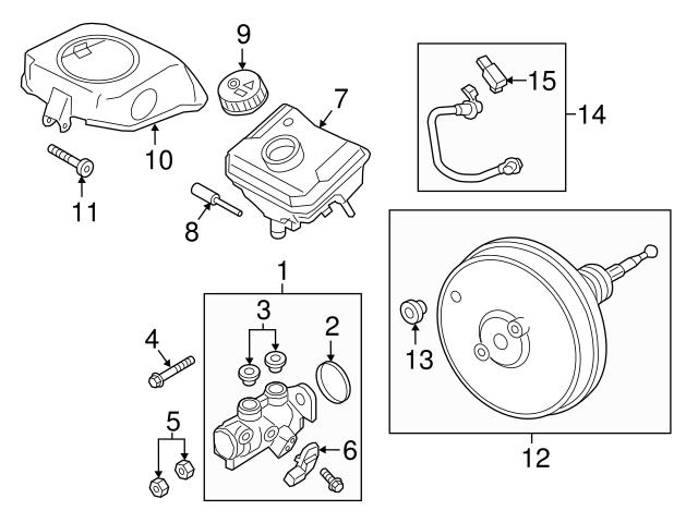 Genuine VW/Audi 5Q0906207A Brake Fluid Pressure Sensor - Audi, VW ...