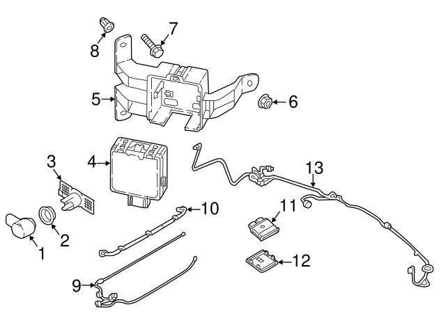 Genuine VW/Audi 5Q0907685C Blind Spot Detection System Warning Sensor ...