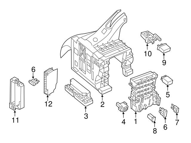 Genuine VW/Audi 5Q0937615C Fuse Holder - Audi, VW | VW5Q0937615C