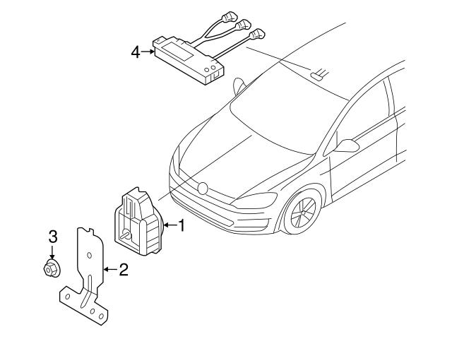 Genuine VW/Audi 5Q0951172 Security System Infared Sensor - VW | VW5Q0951172