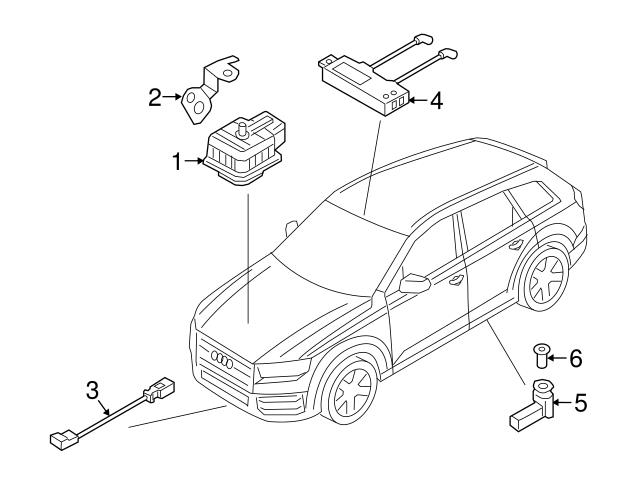 Genuine VW/Audi 5Q0951605B Anti-Theft Alarm Siren - Audi, VW | VW5Q0951605B