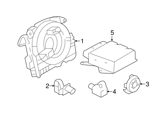 Genuine VW/Audi 5Q0953549D Air Bag Clockspring - Audi, VW | VW5Q0953549D