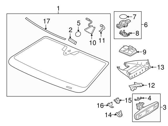 Genuine VW/Audi 5Q0955555 Rain Sensor - VW | VW5Q0955555