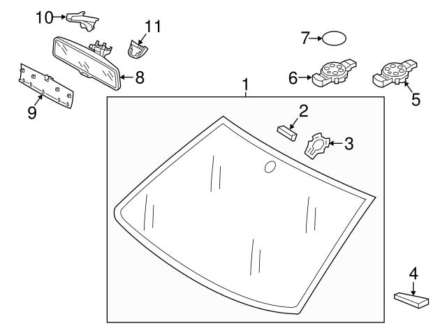 Genuine VW/Audi 5Q0955559B Rain Sensor - VW | 1T0955559 5Q0955559 ...