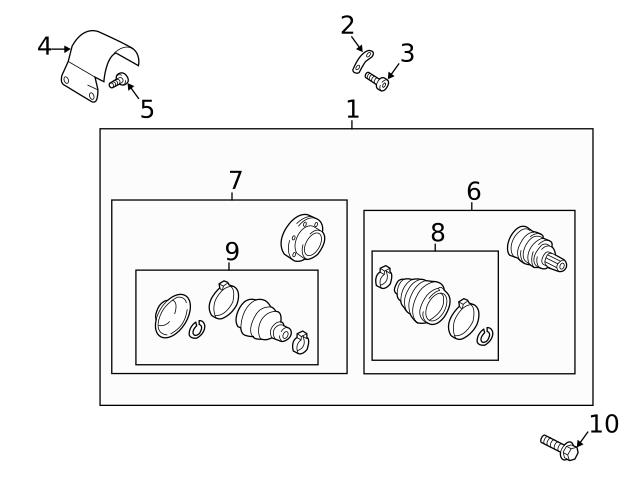 Genuine VW/Audi 5QM498099C CV Joint Kit - VW | 5QM498099 VW5QM498099C