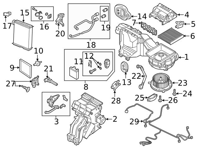 Genuine VW/Audi 5QM816103 A/C Evaporator Core and Case Assembly - VW ...