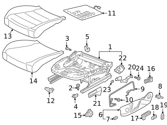 Genuine VW/Audi 5QM881105K Seat Track - VW | VW5QM881105K