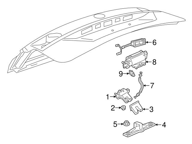 Genuine VW/Audi 5TA827505D Trunk Lock Actuator Motor - VW | 5TA827505A ...