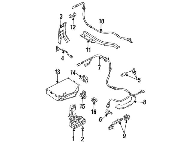 Genuine VW/Audi 6N0972327E Power Seat Wiring Harness Bracket - VW ...