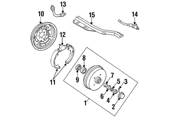Genuine VW/Audi 6Q0611053B Wheel Cylinder; Rear - VW | 1H0611053 ...