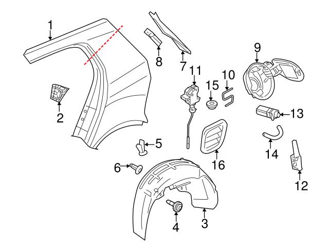 Genuine VW/Audi 6Q6809986C Fuel Filler Door Lock Actuator - VW ...