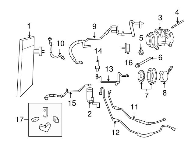 Genuine VW/Audi 7B0820743B A/C Refrigerant Suction Hose - VW | VW7B0820743B