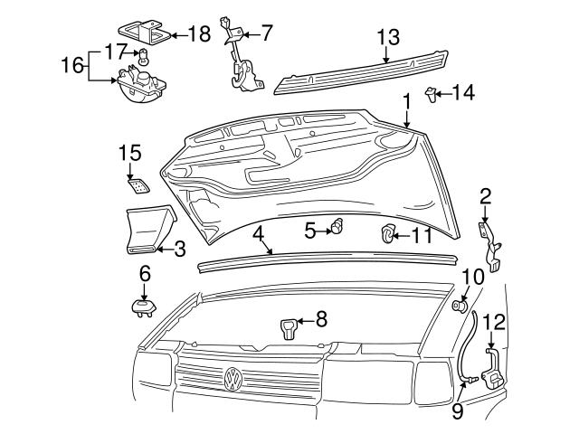 VW Hood Release Cable Parts and Technical Articles