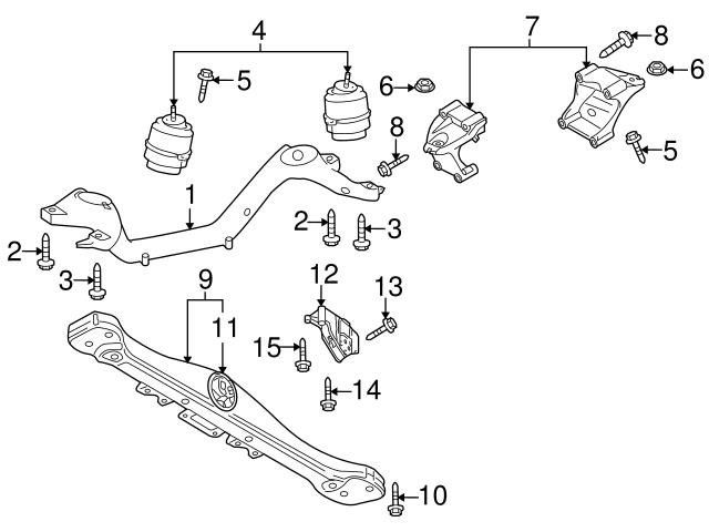 Genuine VW/Audi 7L0399249B Auto Trans Mount - Audi, VW | VW7L0399249B