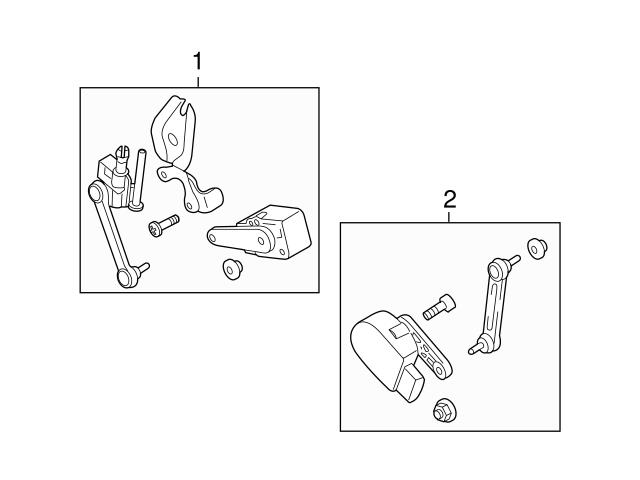Genuine VW/Audi 7L0616571E Headlight Level Sensor; Rear - VW ...