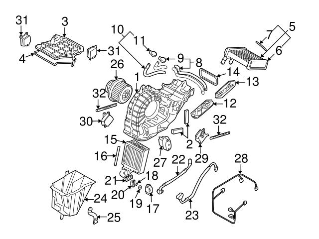 Genuine VW/Audi 7L0820712B A/C Expansion Valve Gasket; Rear - Audi, VW ...