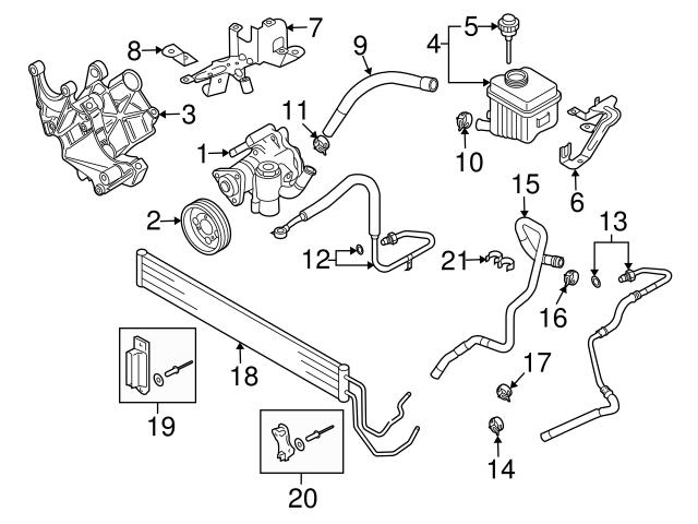 Genuine VW/Audi 7L6422885F Power Steering Cooler - Audi, VW | VW7L6422885F