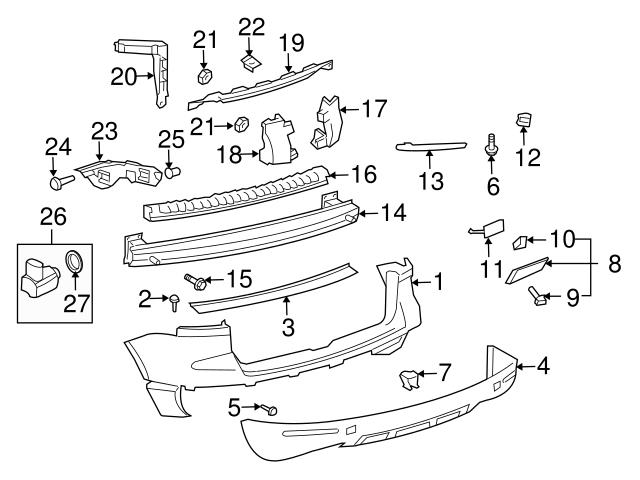 Genuine VW/Audi 7L6807787A01C Bumper Step Pad; Rear - VW | VW7L6807787A01C