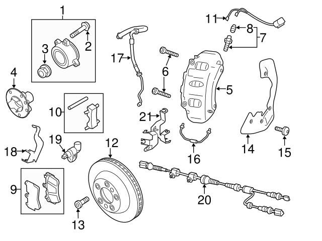 Genuine VW/Audi 7P0611701B Brake Hose/Line; Left - VW | 7P0611701 ...