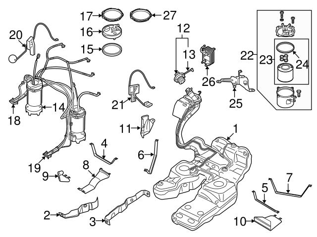 Genuine VW/Audi 7P6919679 Fuel Pressure Regulator; Right - Audi ...