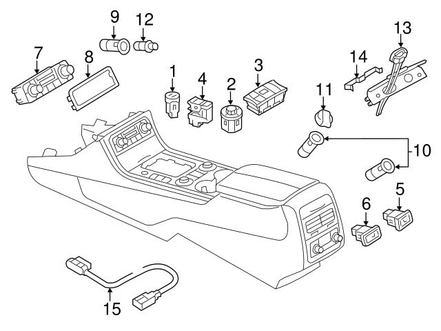 Genuine VW/Audi 7P6927127P Stability Control Switch - VW | VW7P6927127P