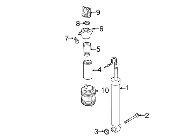 Genuine VW/Audi 80A513353A Shock Absorber Mount; Left, Right - Audi ...