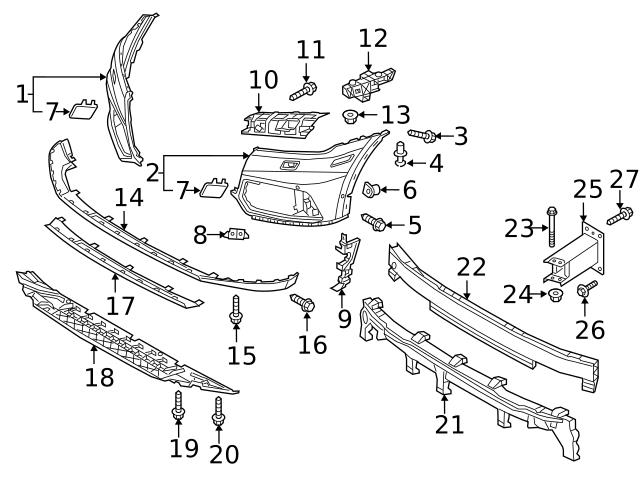 Genuine VW/Audi 80A807278 Bumper Cover Bracket; Right - Audi | AU80A807278
